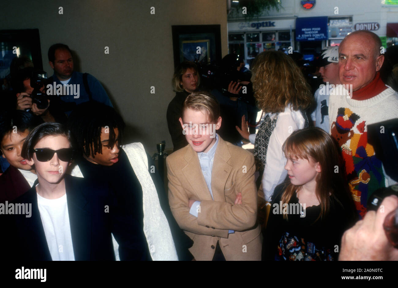 Westwood, California, USA 17th December 1994 (L-R) Actor Michael ...