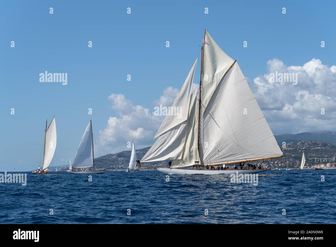 Classic yacht regatta Stock Photo - Alamy