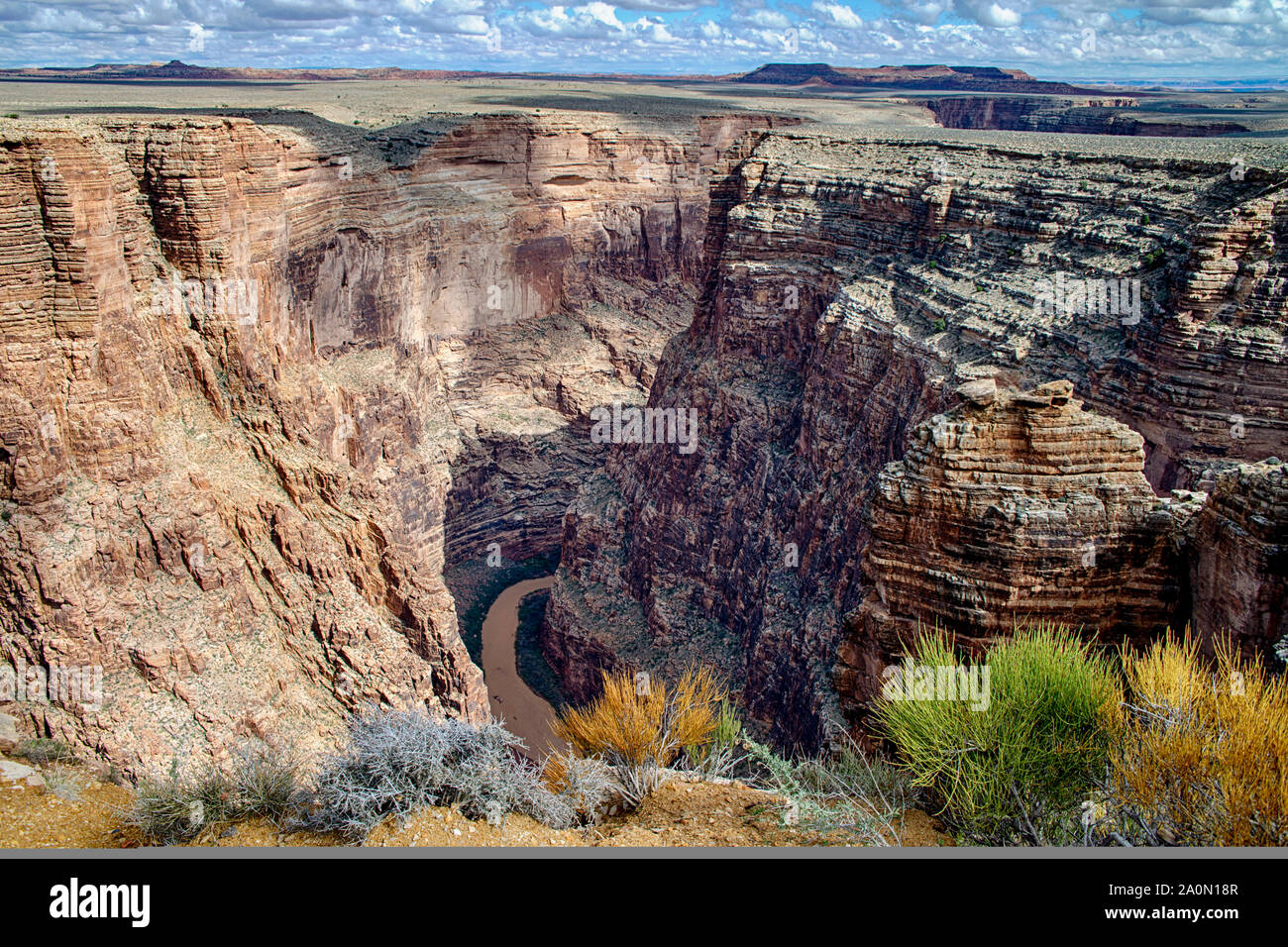 View of Arizona's Little Colorado River Gorge, USA Stock Photo - Alamy