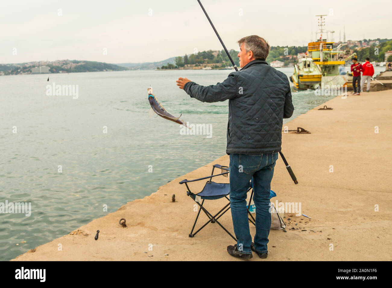 Fishing hook blue fishermans hook hi-res stock photography and images ...
