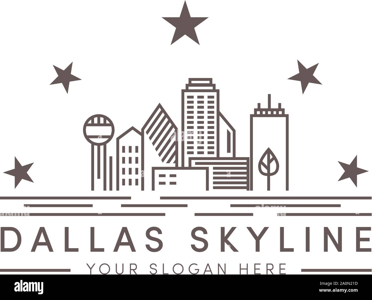 Historical dallas texas buildings Stock Vector Images - Alamy