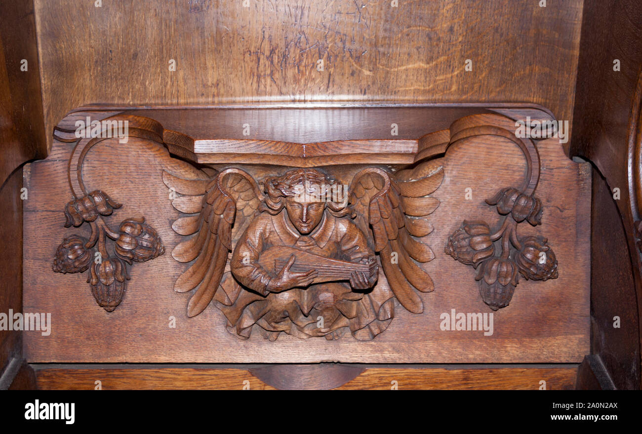 Misericords, St. Nicholas' Cathedral, Newcastle. Carved by Ralph Hedley ...