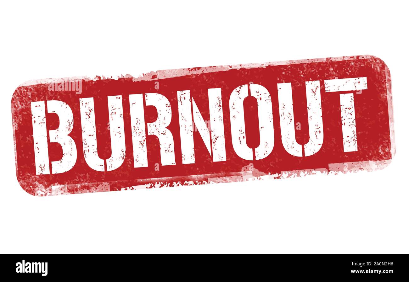 Burnout sign or stamp on white background, vector illustration Stock ...