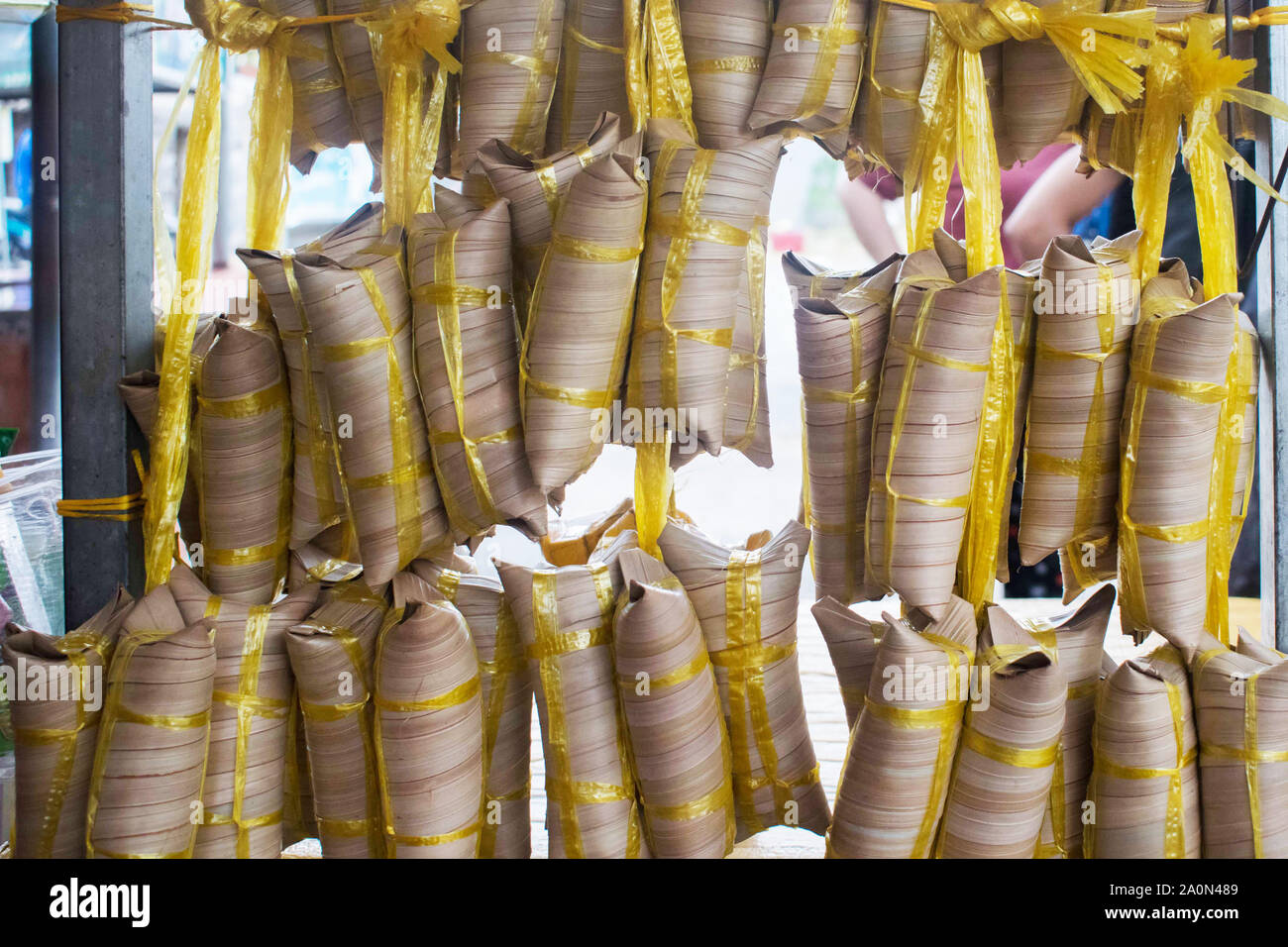 Bamboo whapped hi-res stock photography and images - Alamy