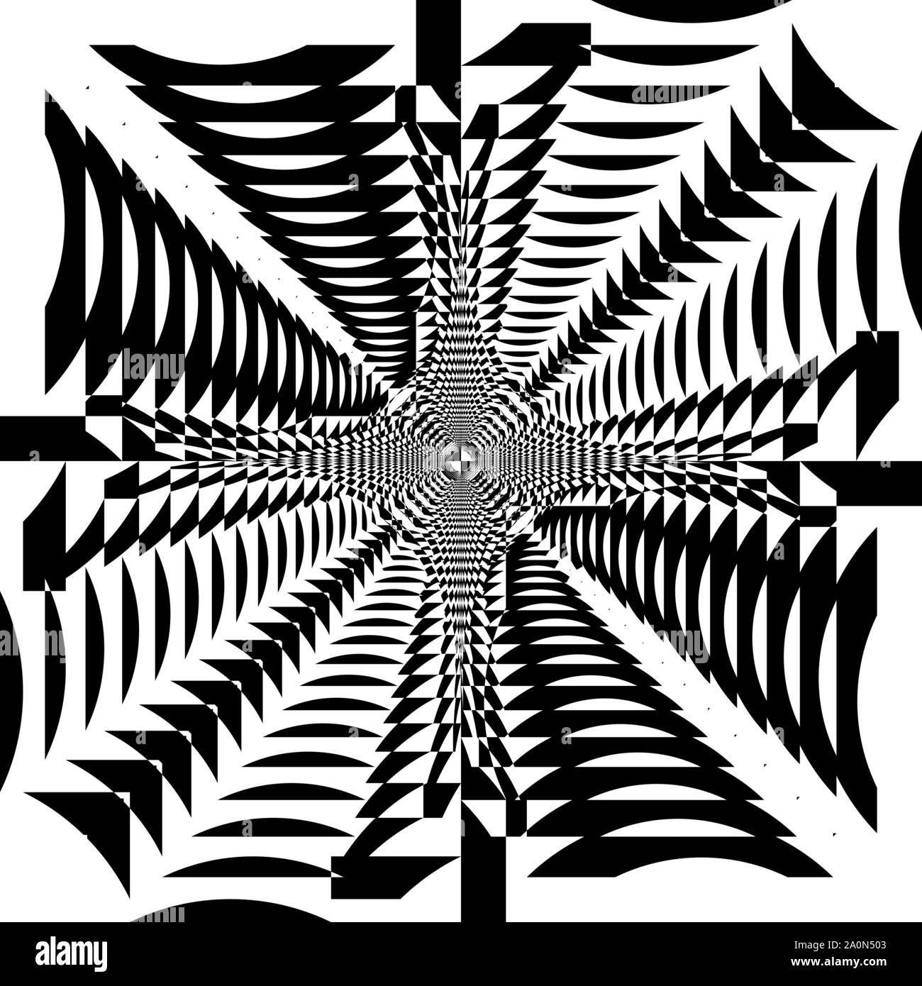 reversed circle into square and square into circle black perspective on ...