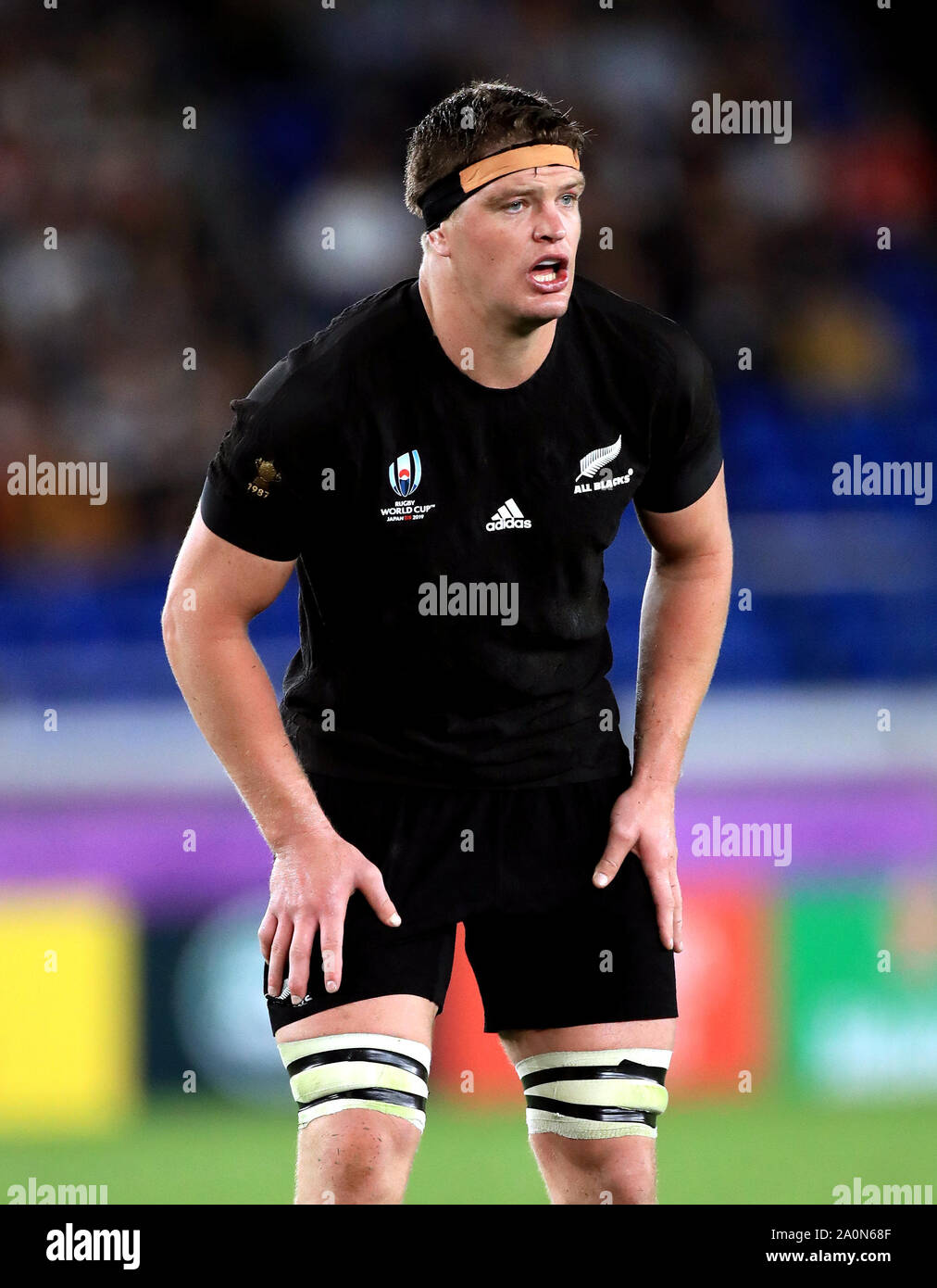 New Zealand's Scott Barrett during the 2019 Rugby World Cup Pool B ...