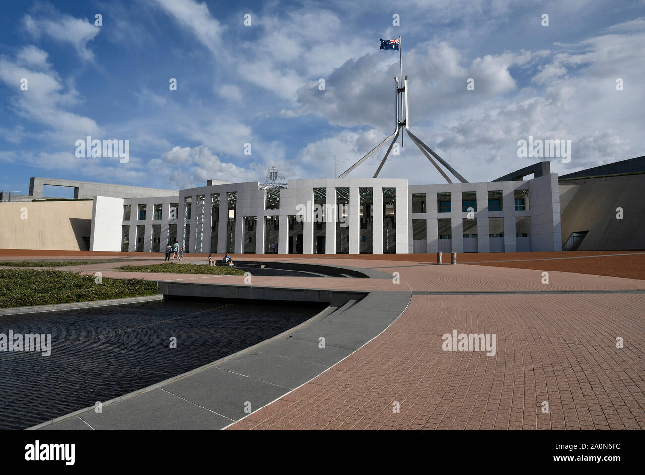 Modern australian architecture flagpole hi-res stock photography and images - Alamy