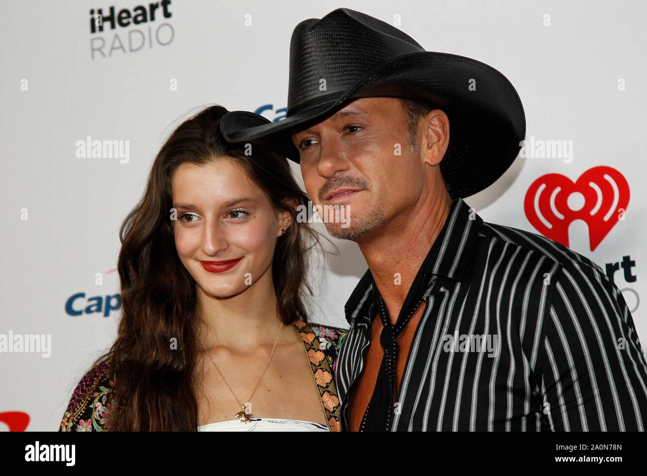 Audrey McGraw, Tim McGraw at arrivals for 2019 iHeartRadio Music ...