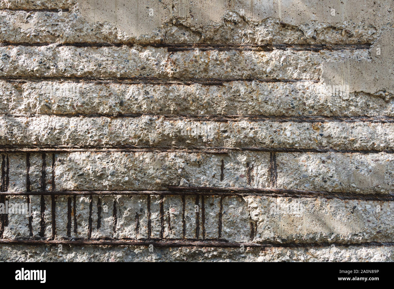 old damaged concrete wall Stock Photo - Alamy