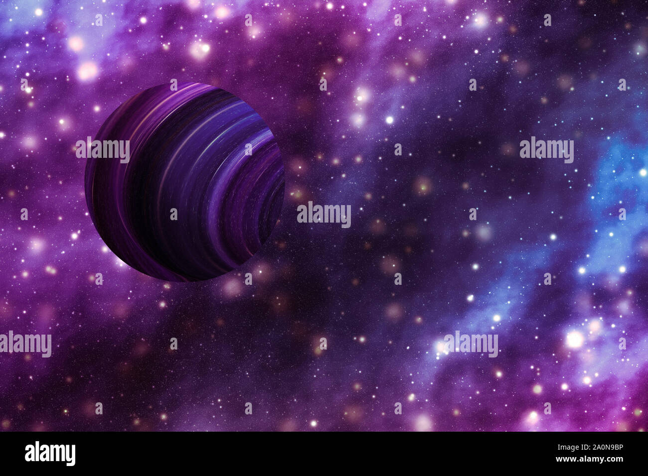 Discovery in astronomy, cosmic abstract and future technology concept ...