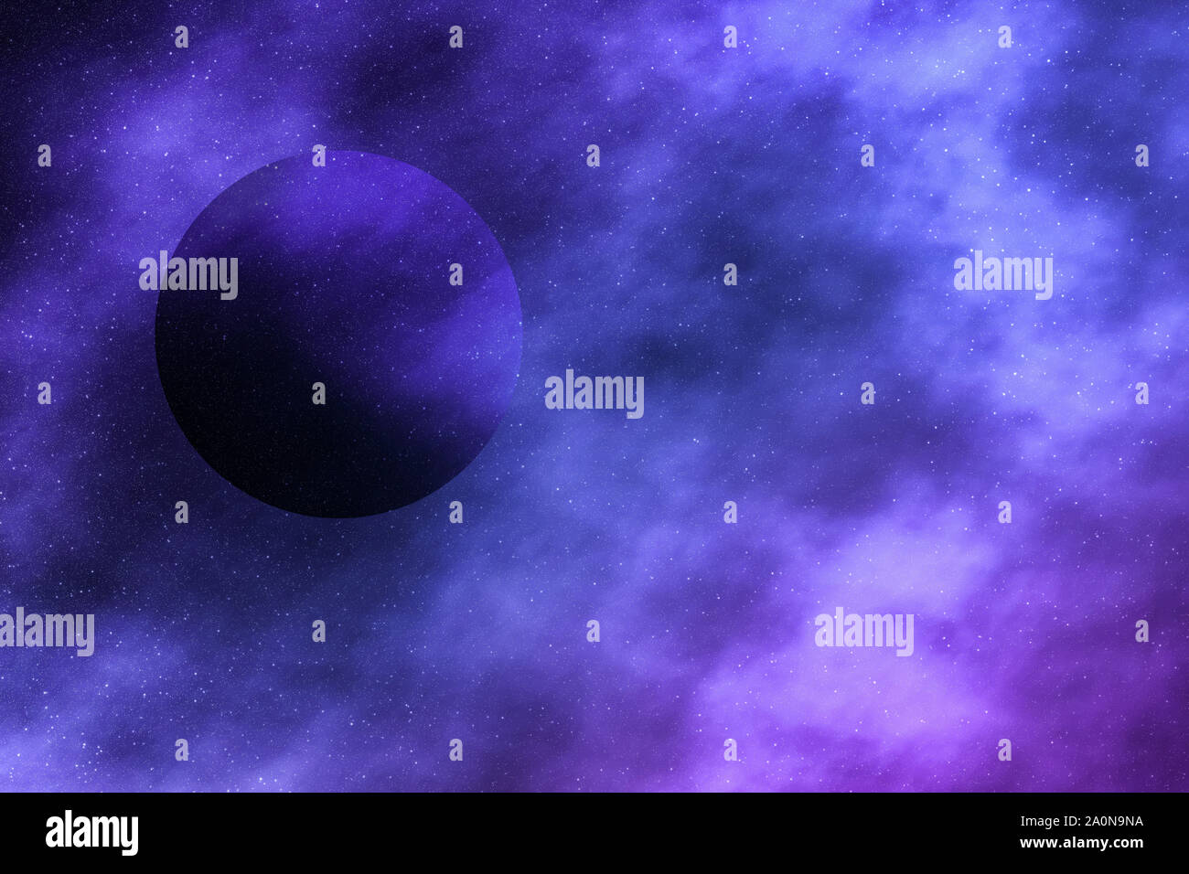 Discovery in astronomy, cosmic abstract and future technology concept ...