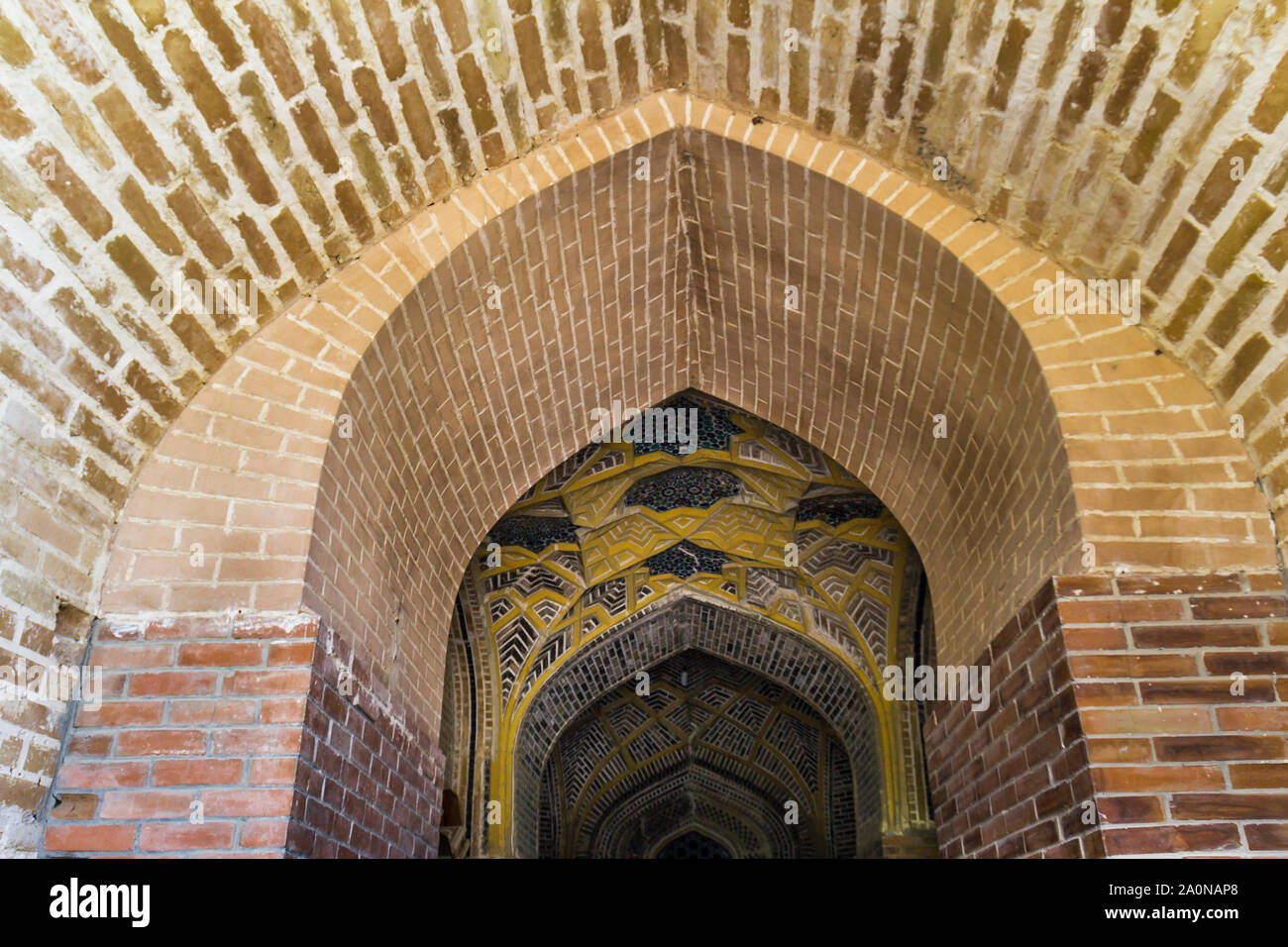 Ulugbek Madrasah gate, Bukhara Stock Photo - Alamy