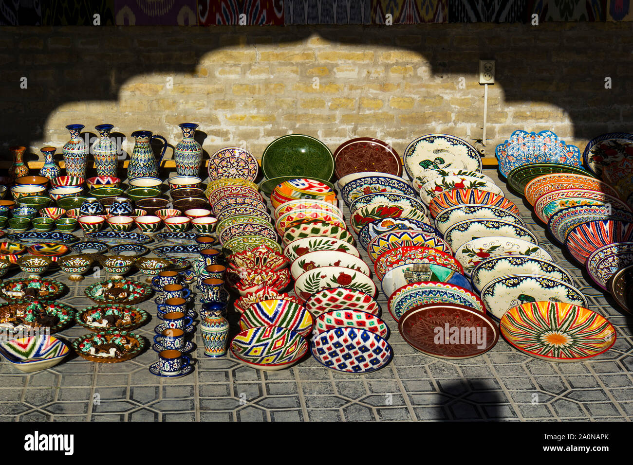 Arab pottery, plates Stock Photo - Alamy