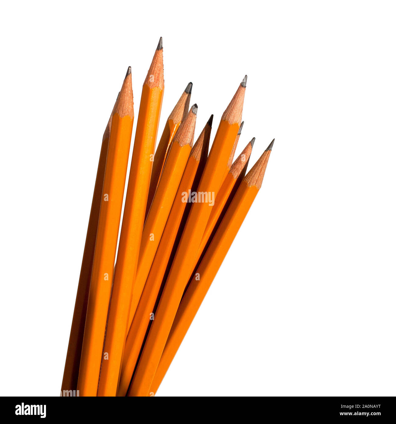 Graphic pencils on white background in group isolated Stock Photo - Alamy