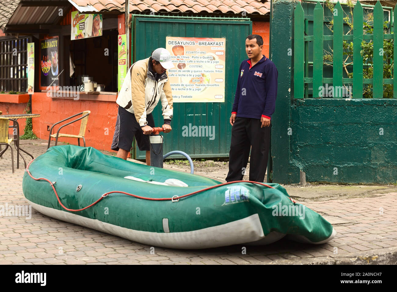 Inflating dinghy hi-res stock photography and images - Alamy