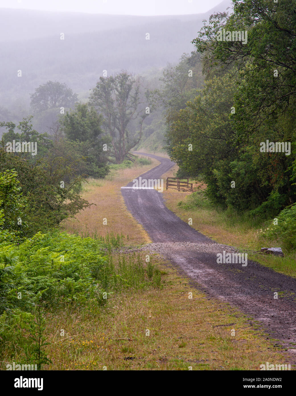 The former Brecon and Merthyr Railway line now forms the route of the ...