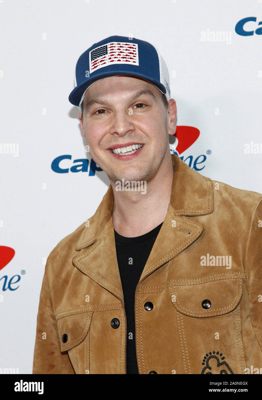 Singer Gavin DeGraw arrives for the iHeartRadio Music Festival at the T ...