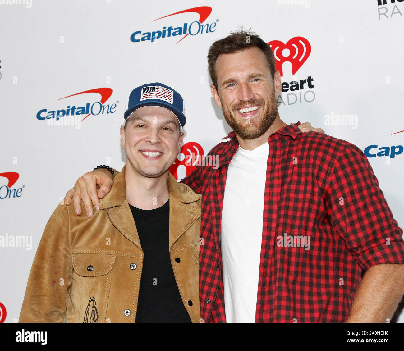 Gavin DeGraw and Brooks Laich arrive for the iHeartRadio Music Festival ...