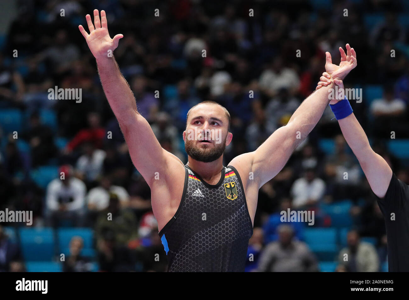 Nur Sultan, Kazakhstan. 21st Sep, 2019. Wrestling/Freestyle: World Championship, men, 86kg. The ...