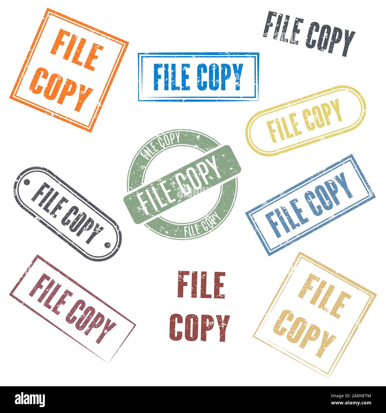 Copy file duplicate document icon Stock Vector Images - Alamy