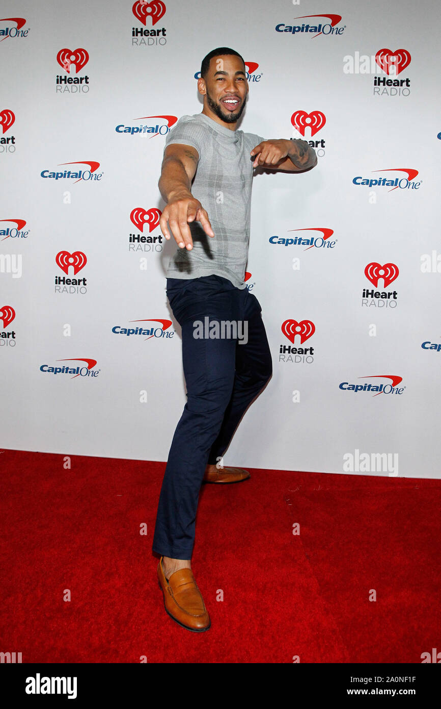 Mike Johnson arrives for the iHeartRadio Music Festival at the T-Mobile ...