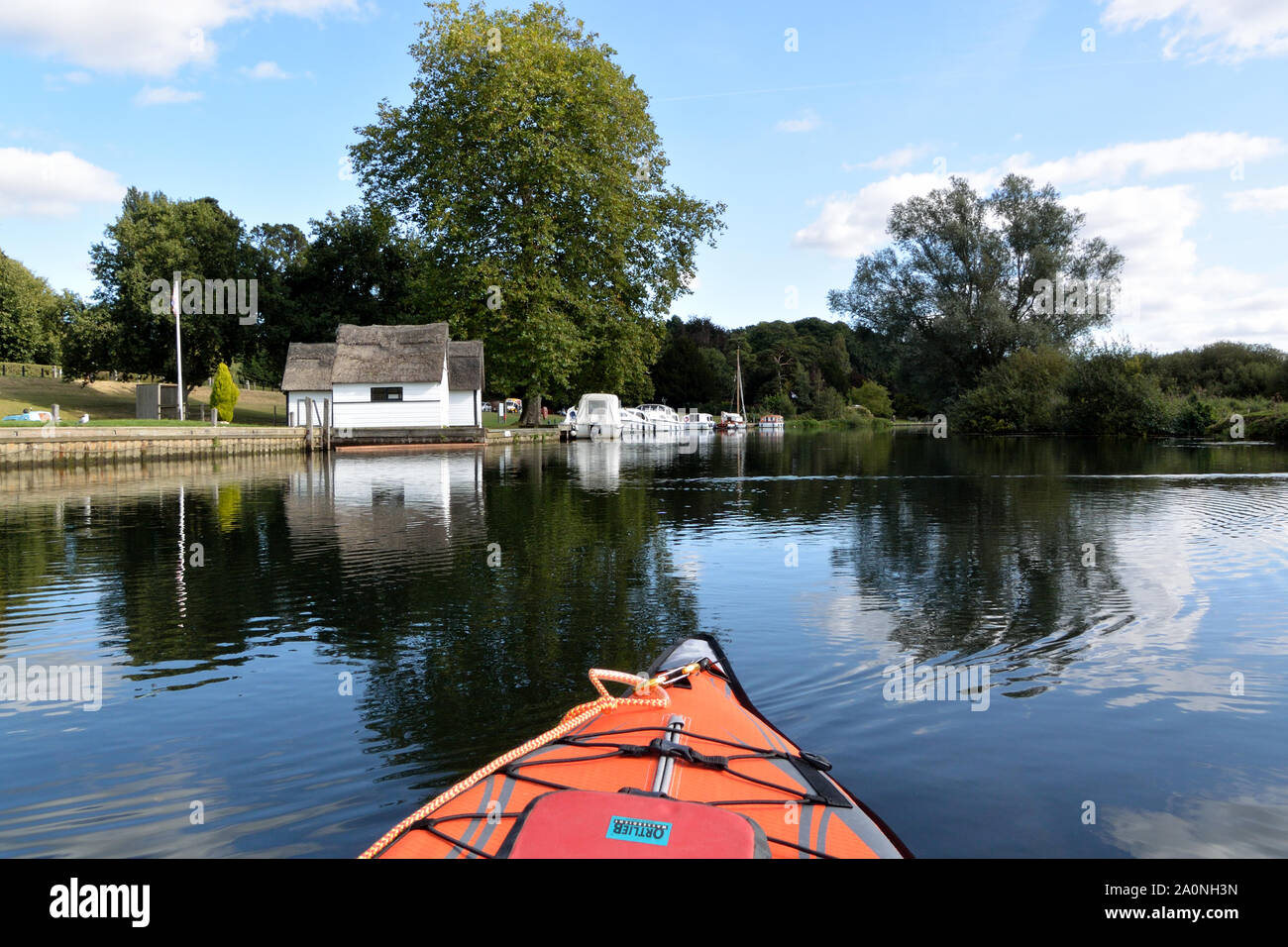 The River Bure at Coltishall Green, Norfolk, Broads National Park Stock ...
