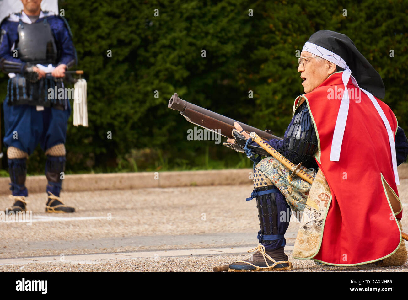 Samurai warrior reenactment hi-res stock photography and images - Alamy