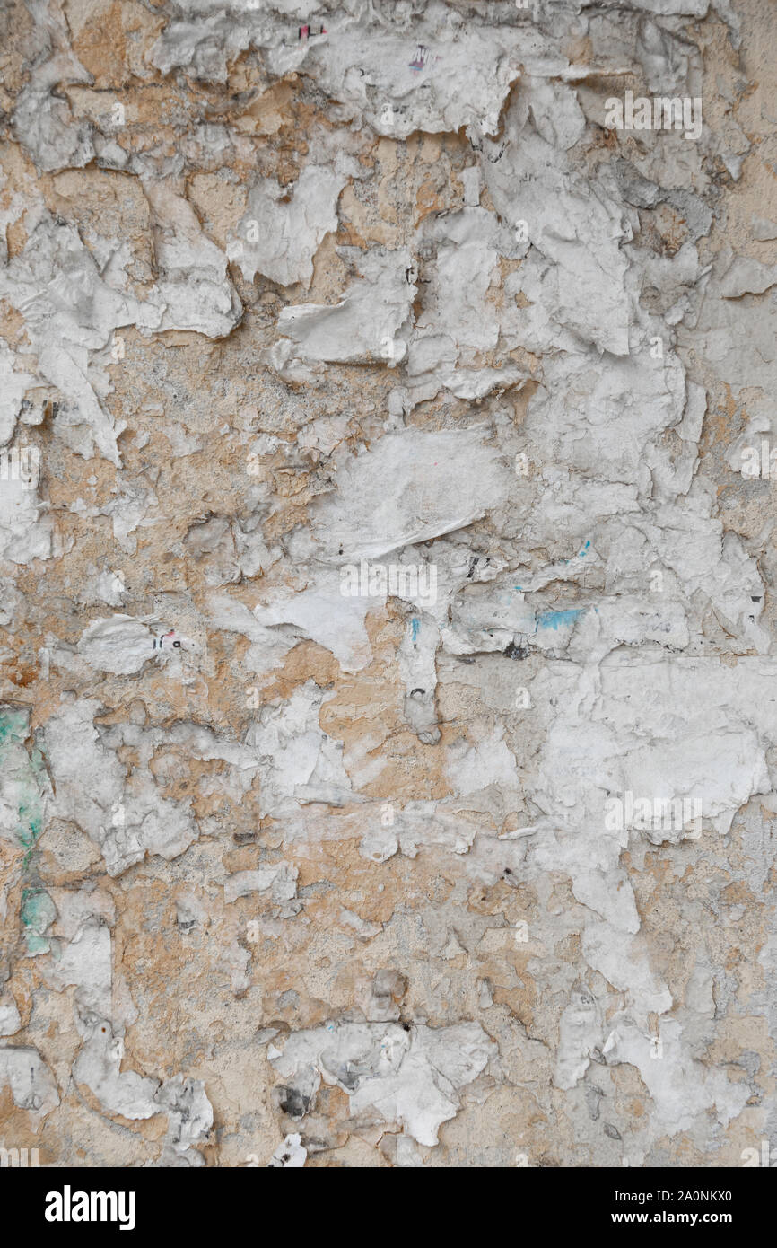 Closeup of frayed call-board with shabby paper Stock Photo - Alamy