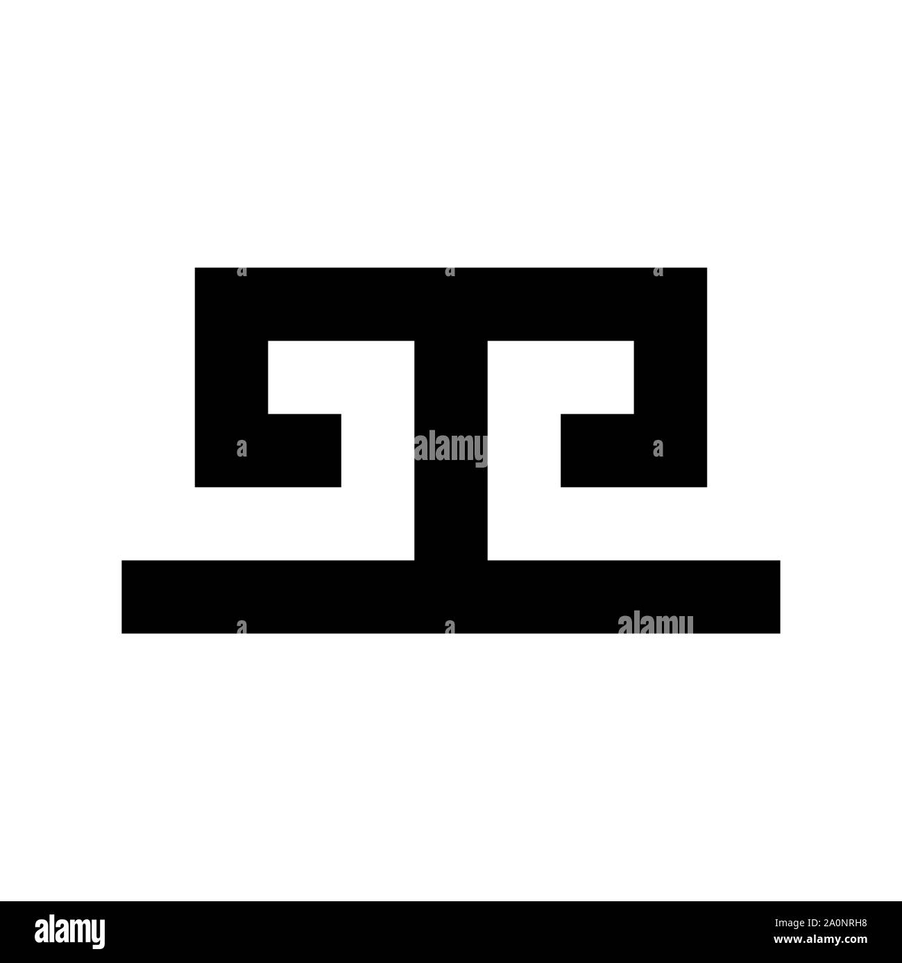 Greek key vector symbol. Vector and illustration Stock Vector Image ...