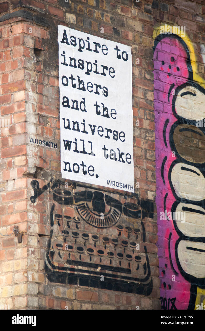 Inspirational graffiti hi-res stock photography and images - Alamy