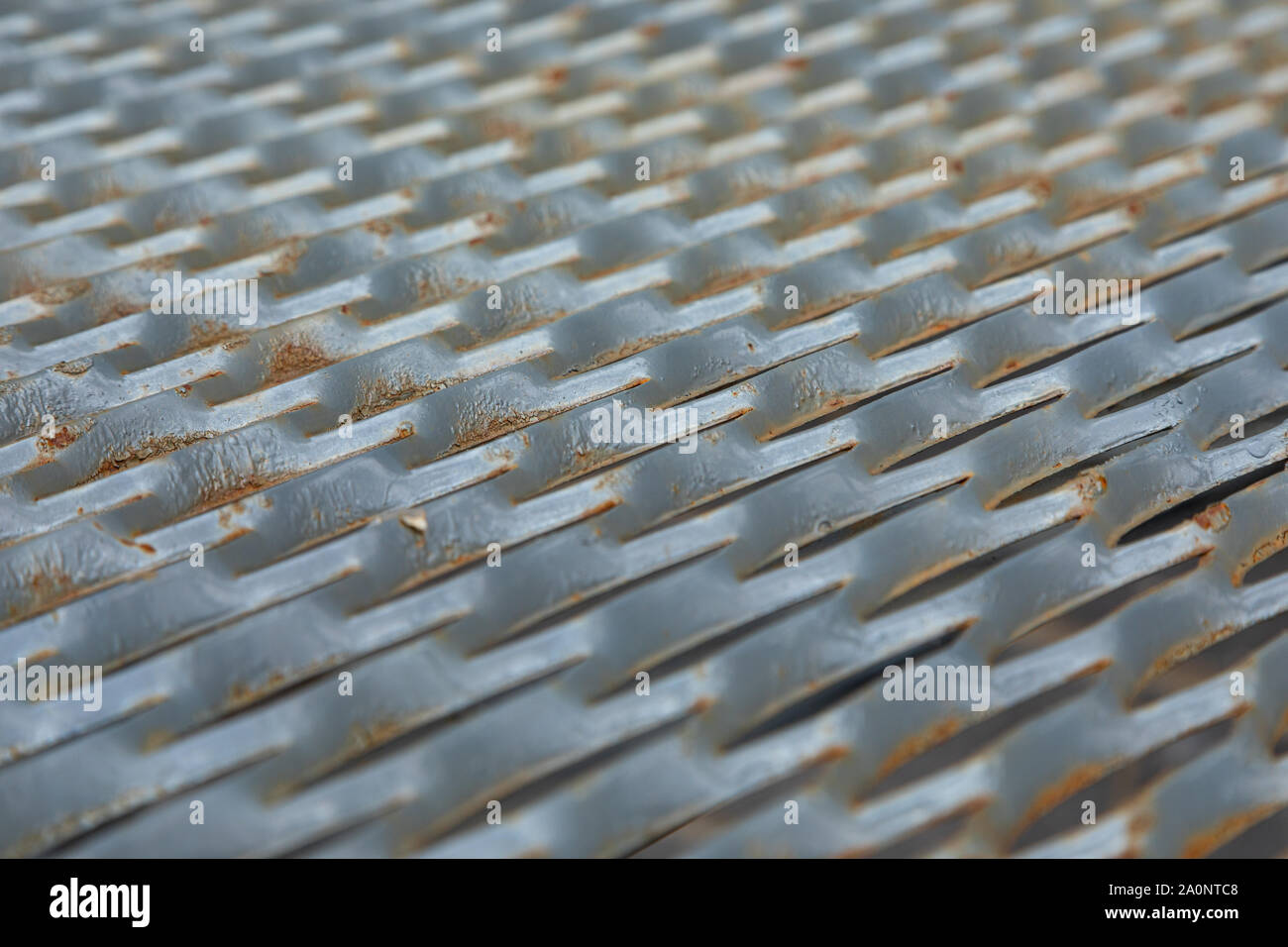 Wide angle view closeup of metal mesh with corrosion Stock Photo - Alamy