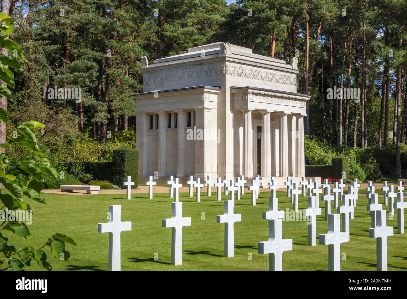 Memorial Chapel in the American Section of the Military Cemeteries at ...