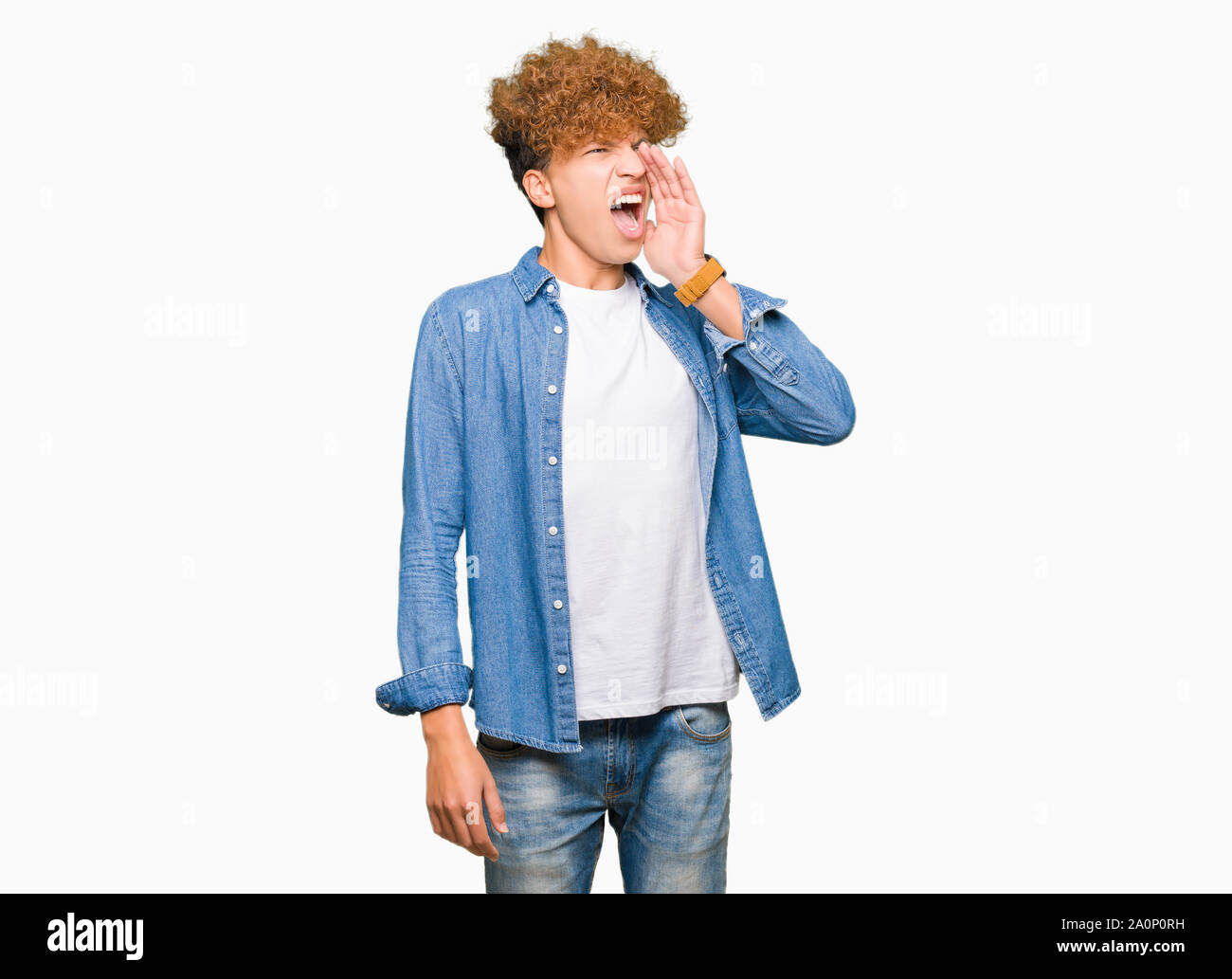 Angry person talking to teenager Cut Out Stock Images & Pictures - Alamy