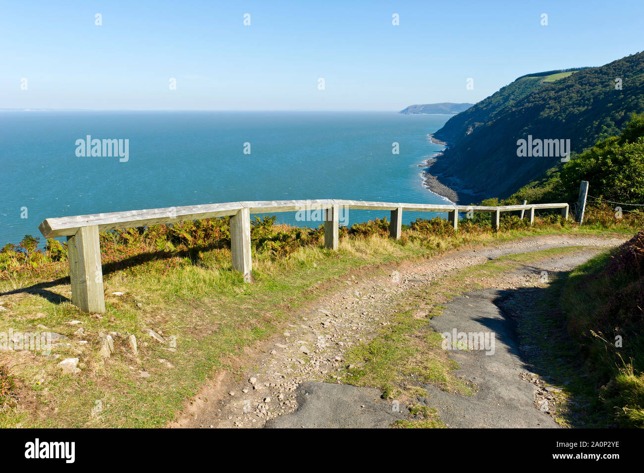 South West Coast Path near Countisbury, Exmoor, Devon Stock Photo - Alamy