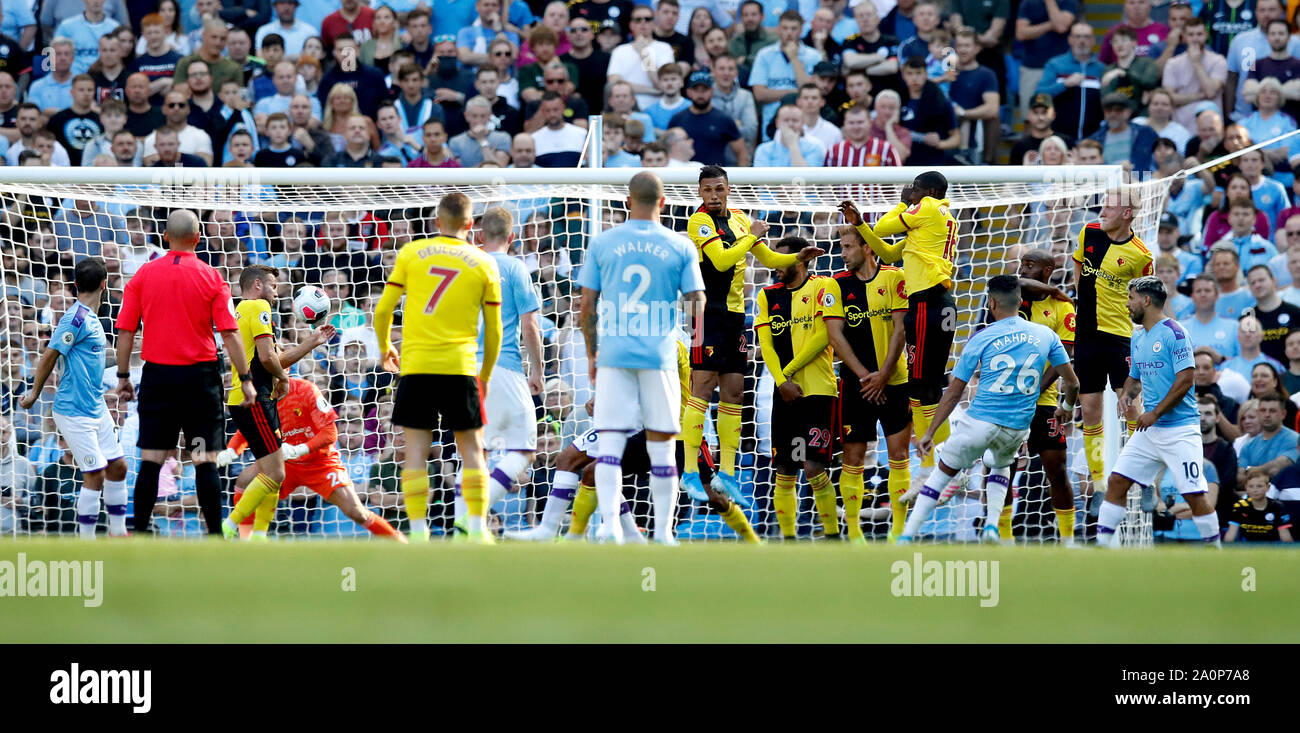 Manchester citys riyad mahrez 26 scores hi-res stock photography and ...
