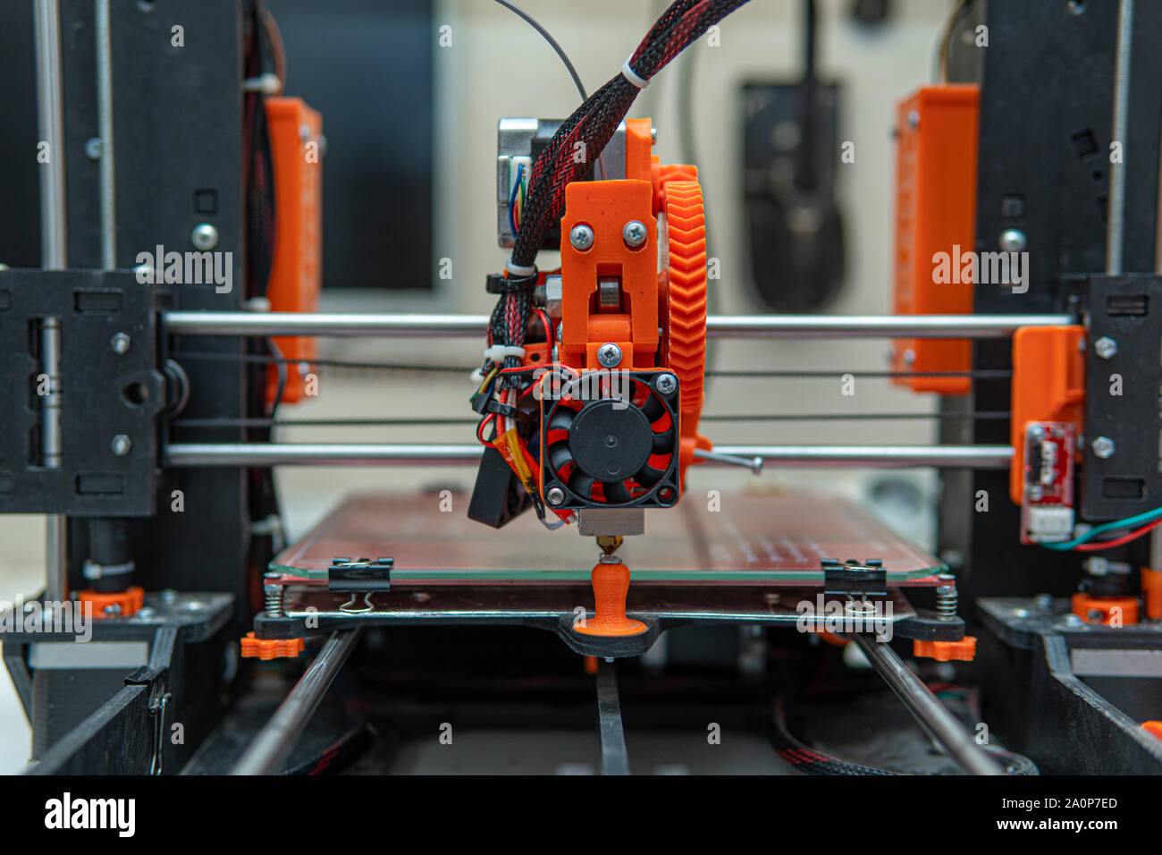 3D printer elements. 3D printing device mechanism Stock Photo - Alamy