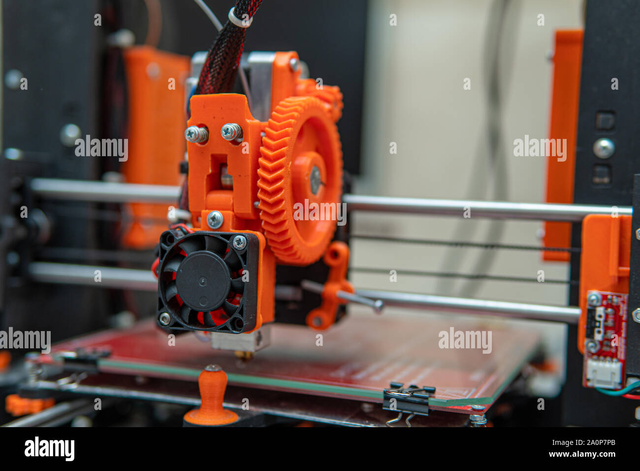 3D printer elements. 3D printing device mechanism Stock Photo - Alamy