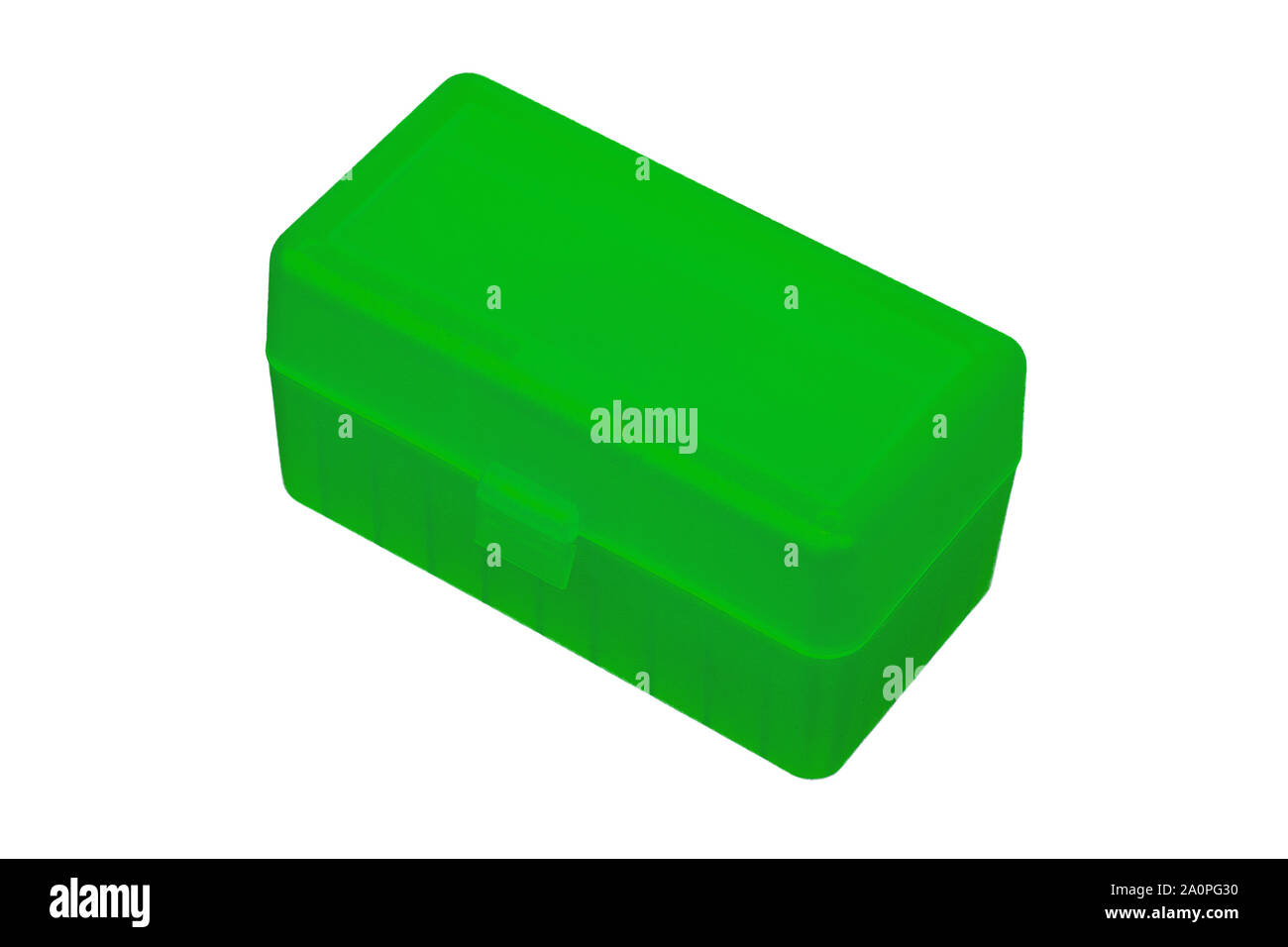 Plastic box for cartridges isolate on white background Stock Photo - Alamy