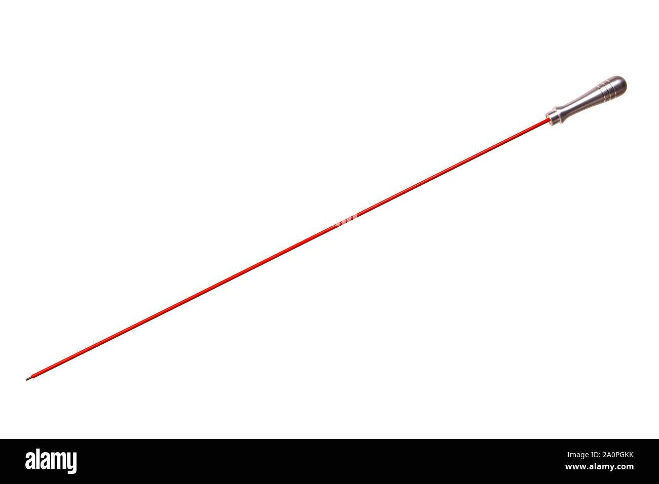 Ramrod for gun cleaning isolated on white background Stock Photo - Alamy