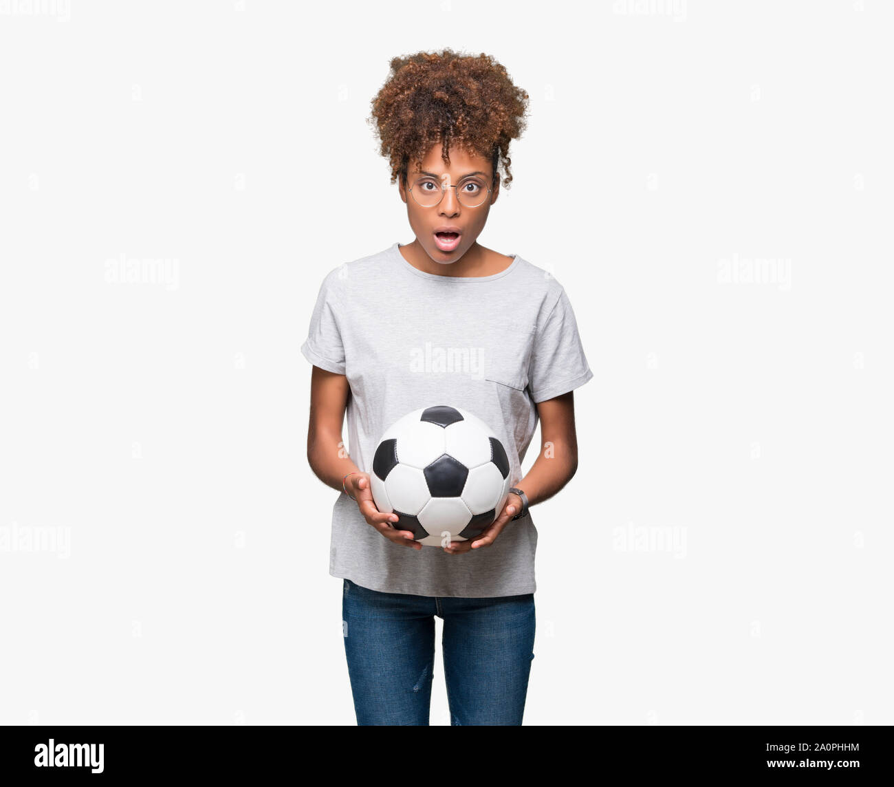 American excited woman soccer player Cut Out Stock Images & Pictures ...
