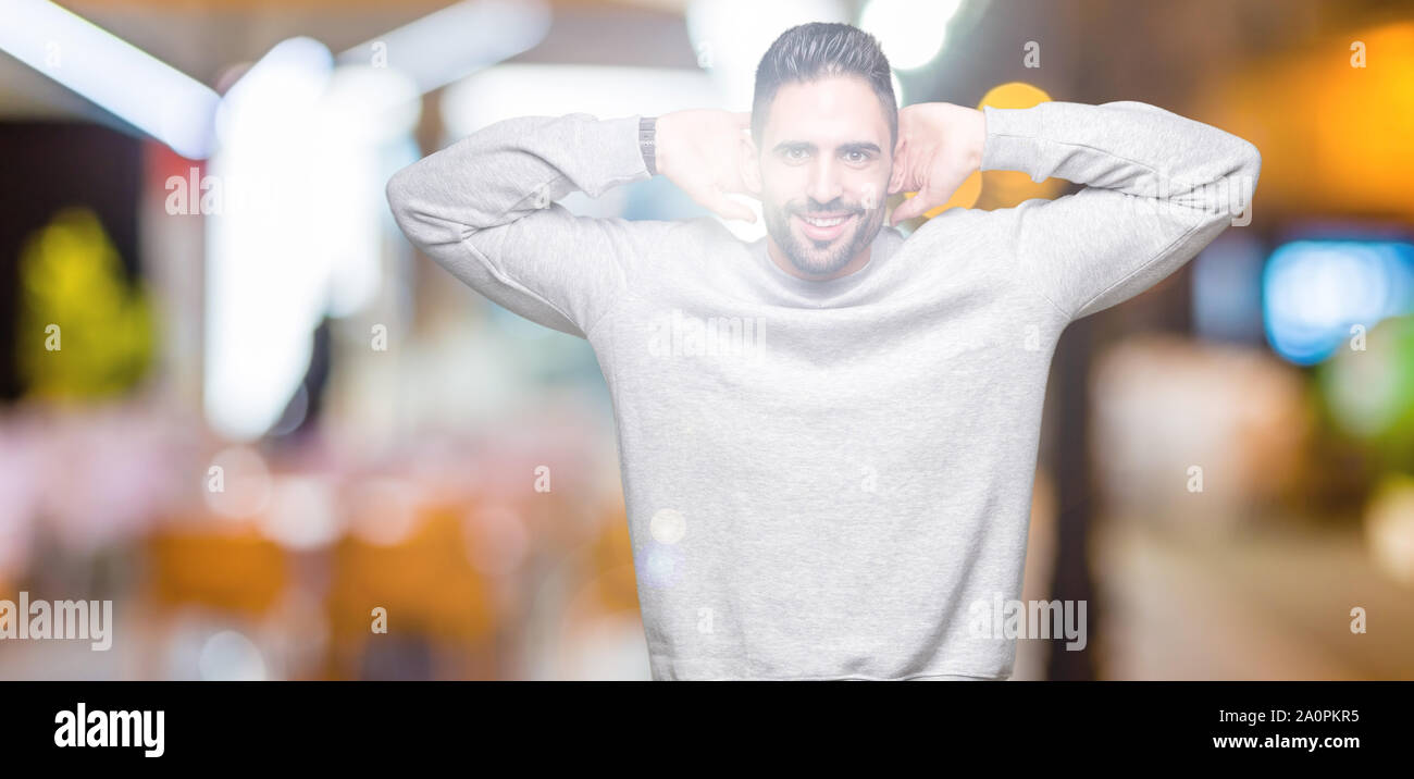 Male Model Arms Behind Head High Resolution Stock Photography and ...