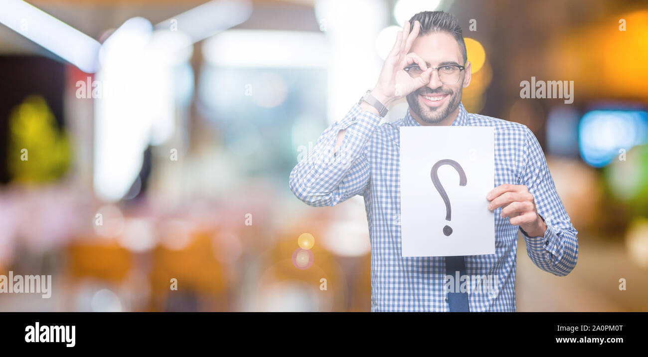 Funny young guy question mark hi-res stock photography and images - Alamy