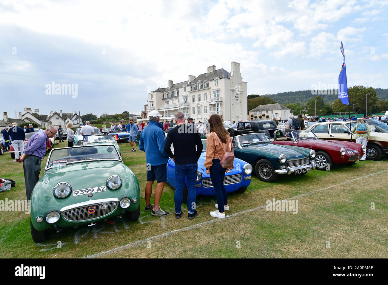 Sidmouth, Devon, UK. 21st Sep, 2019. Classic cars of all descriptions ...