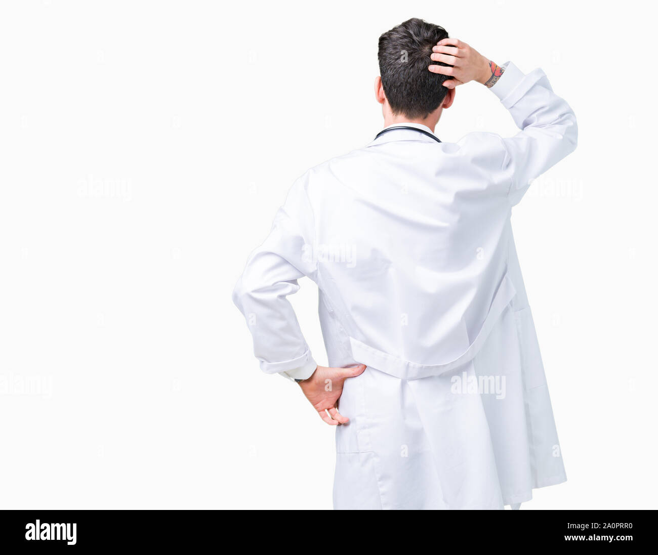 Standing adult physician wearing Cut Out Stock Images & Pictures - Alamy