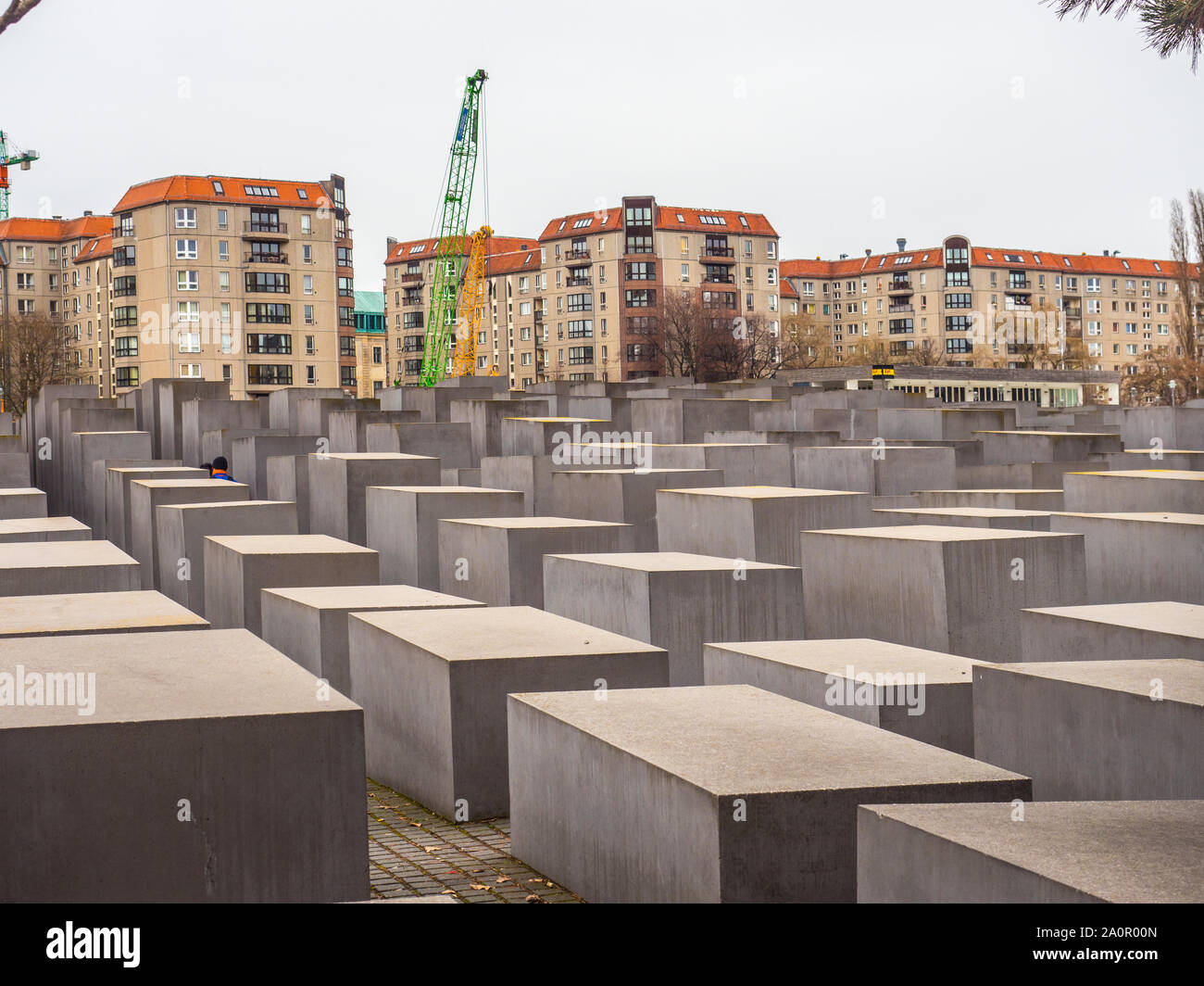 Berlin, Germany - March 16, 2019: The Holocaost monument in Berlin ...