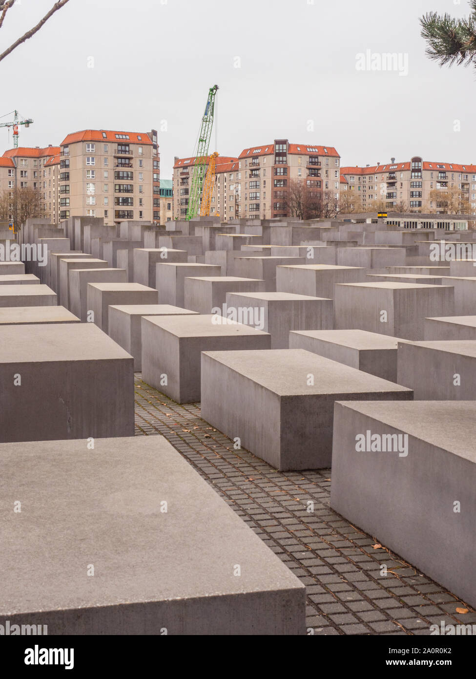 Berlin, Germany - March 16, 2019: The Holocaost monument in Berlin ...