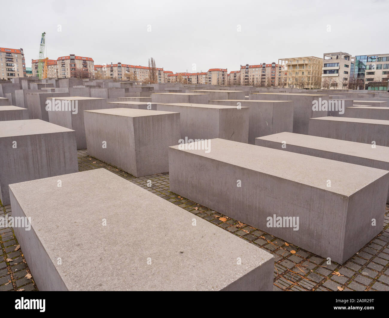 Berlin, Germany - March 16, 2019: The Holocaost monument in Berlin ...