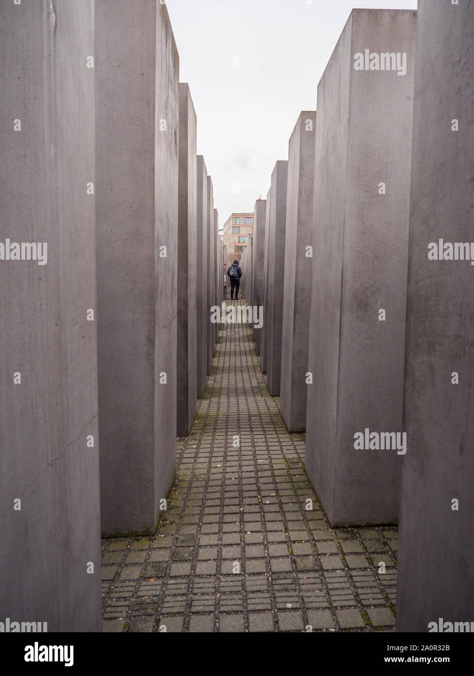 Berlin, Germany - March 16, 2019: The Holocaost monument in Berlin ...