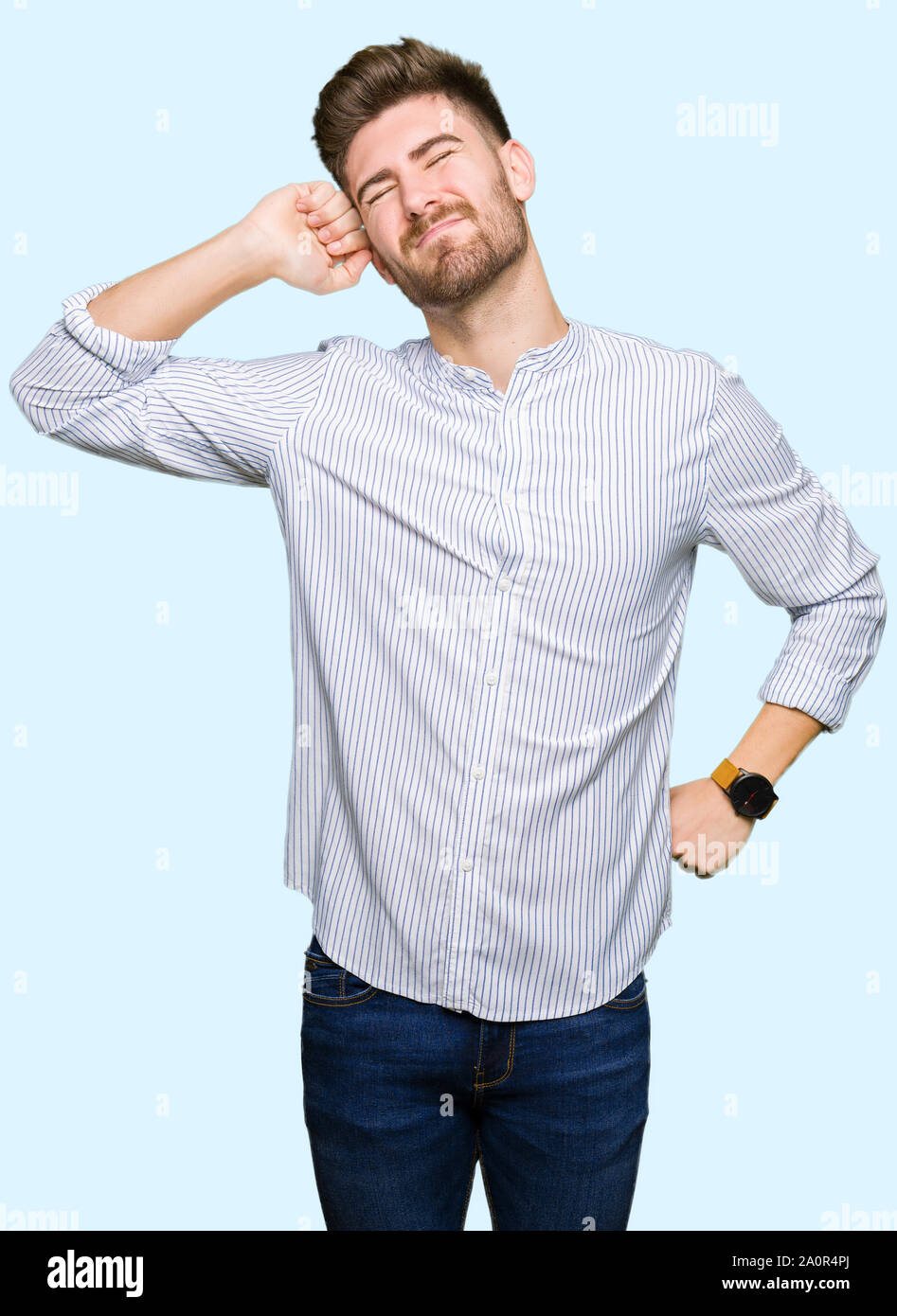 Stretch and yawn full body hi-res stock photography and images - Alamy