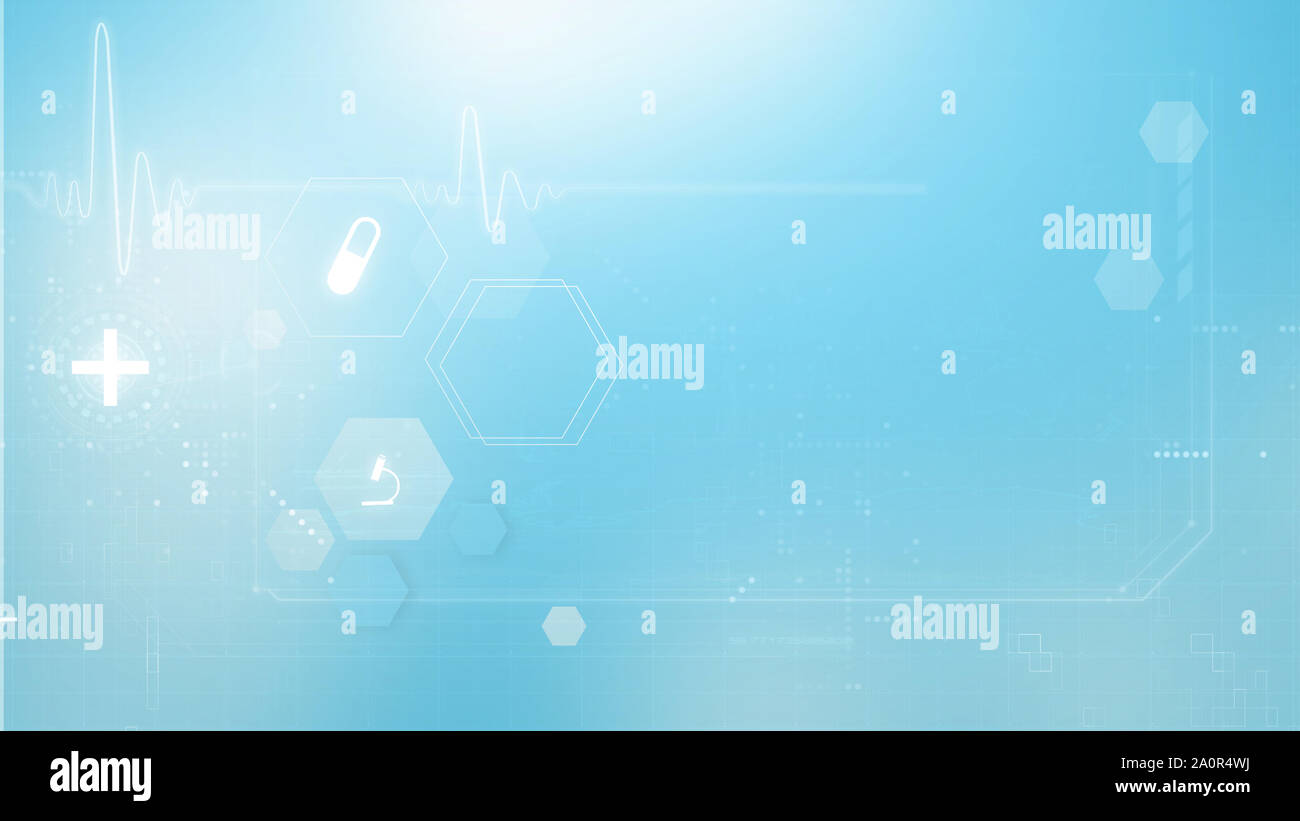 Hexagon abstract medical background hi-res stock photography and images ...
